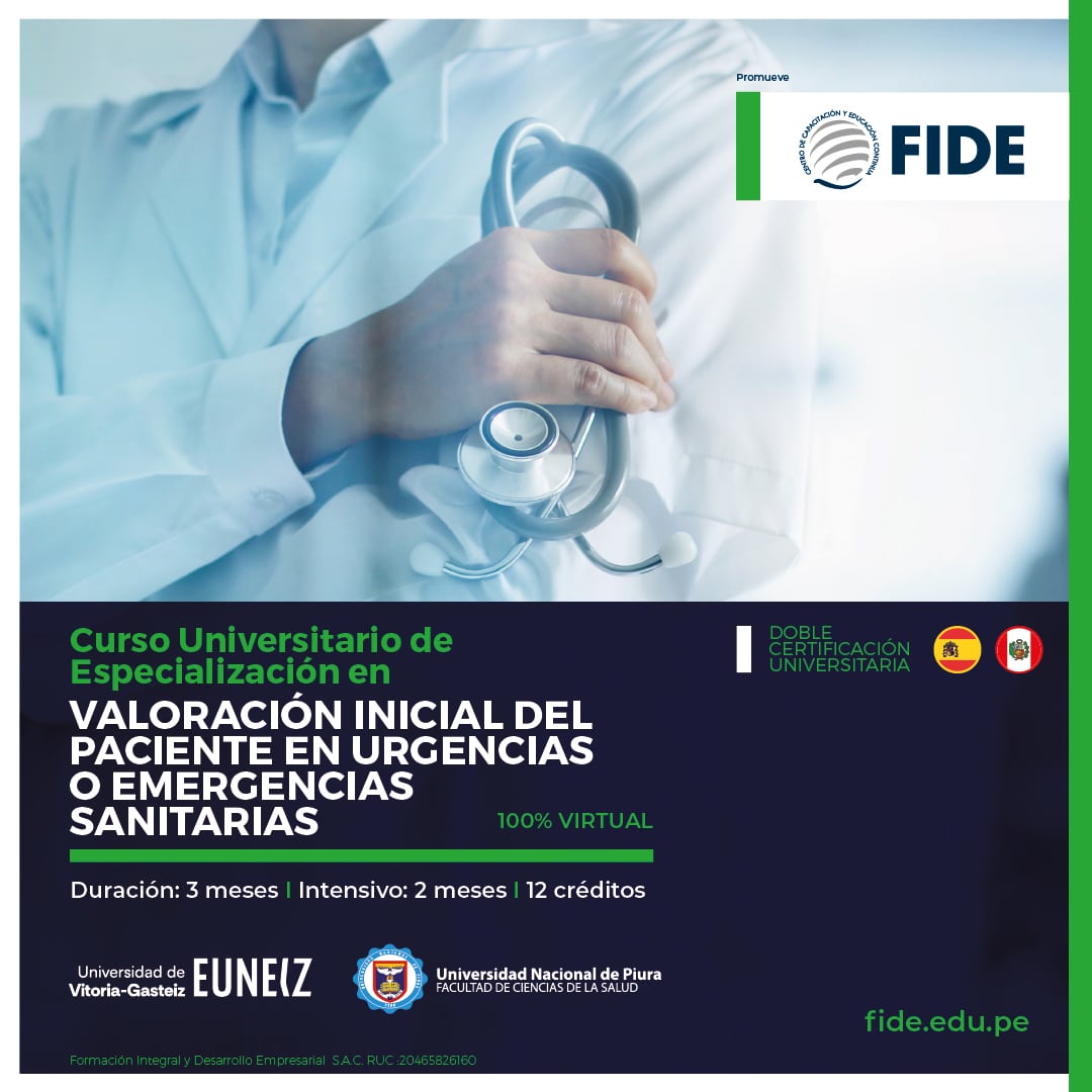 Valoración inicial del paciente en urgencias o emergencias sanitarias - FIDE